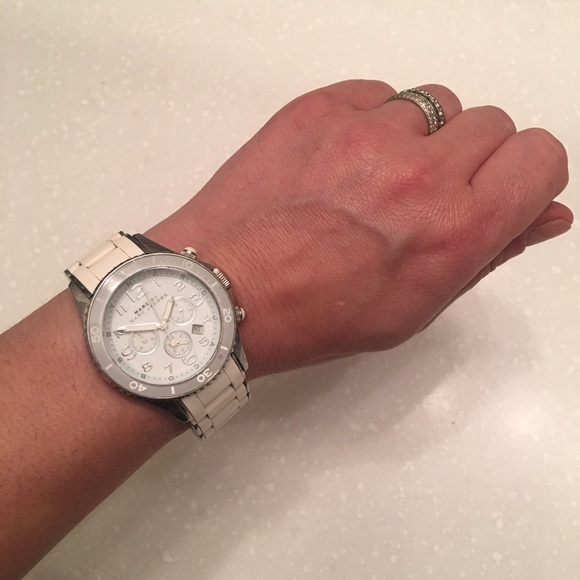 Marc By Marc Jacobs | Accessories | Marc By Marc Jacobs White Watch ...